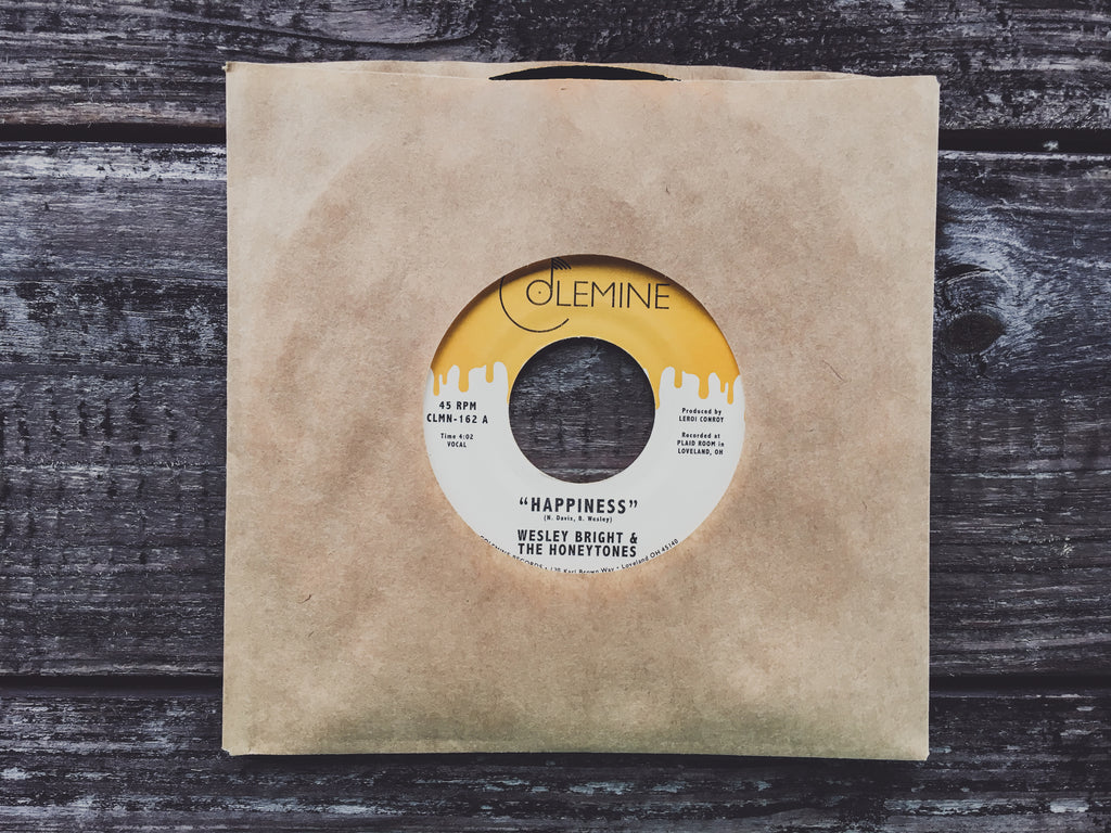 WESLEY BRIGHT & THE HONEYTONES - Happiness / You Don't Want Me 45 ...
